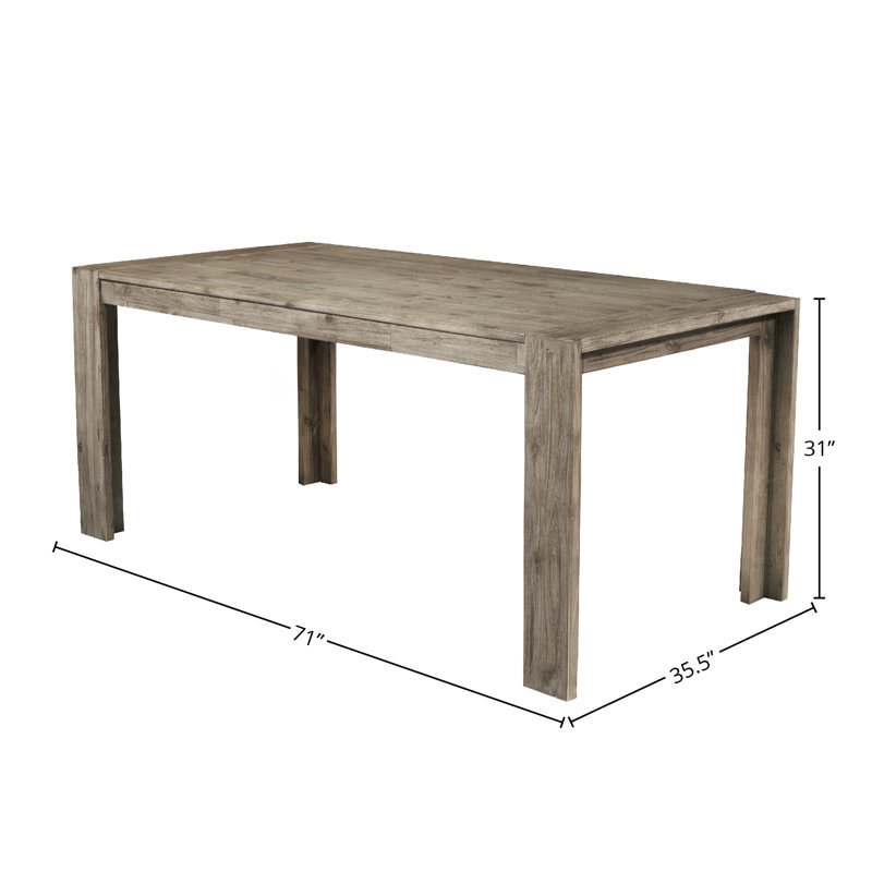 Three Posts™ Vancamp 71" Dining Table & Reviews | Wayfair